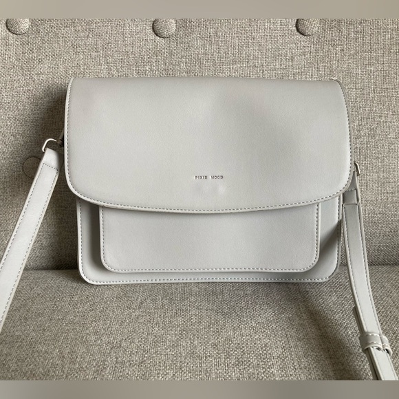 Pixie Mood | Bags | Pixie Mood Grey Vegan Leather Recycled Bottle Lining Crossbody Bag | Poshmark